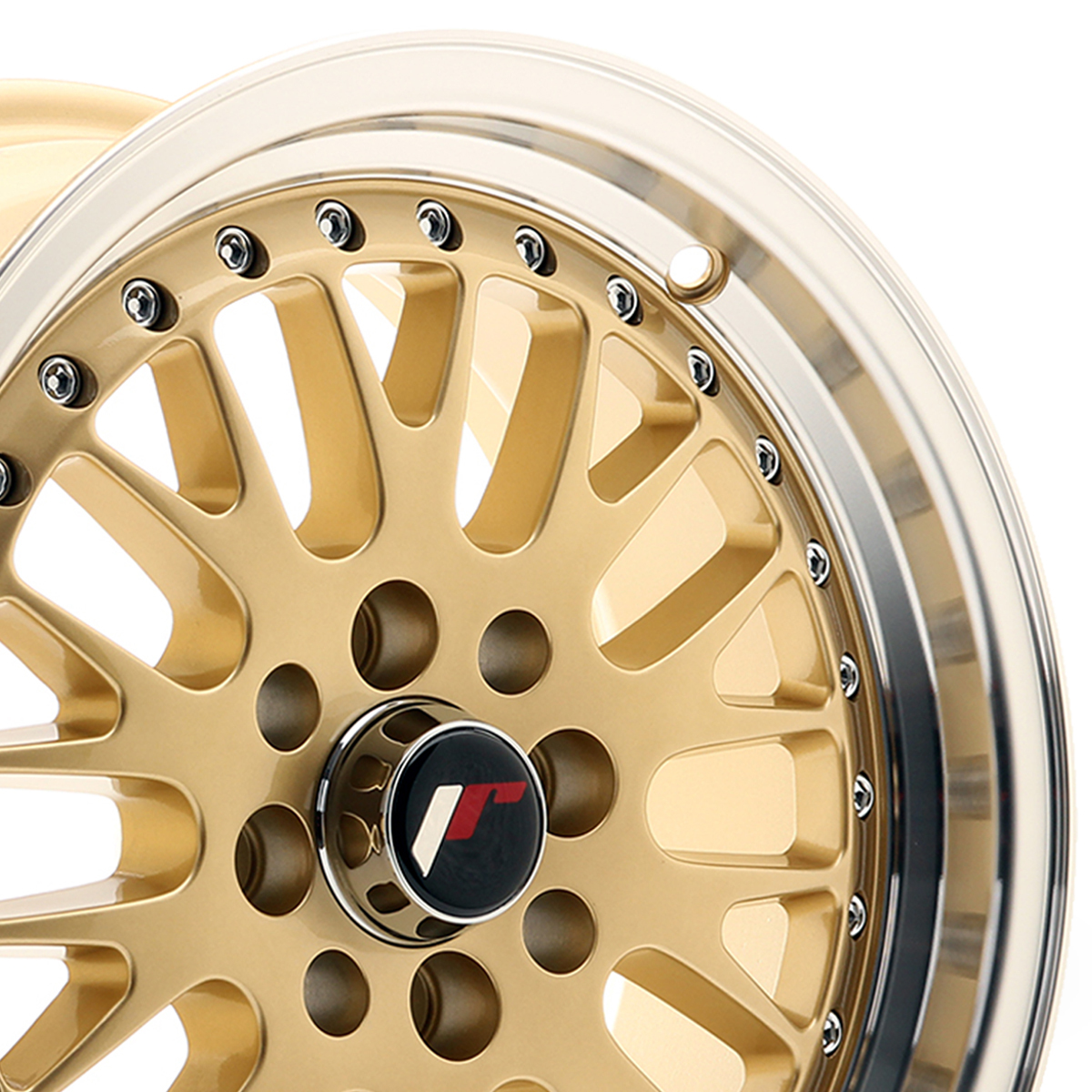 Japan Racing JR10 (7x15) Gold Machined Lip 15" Alloy Wheels - Wheelbase