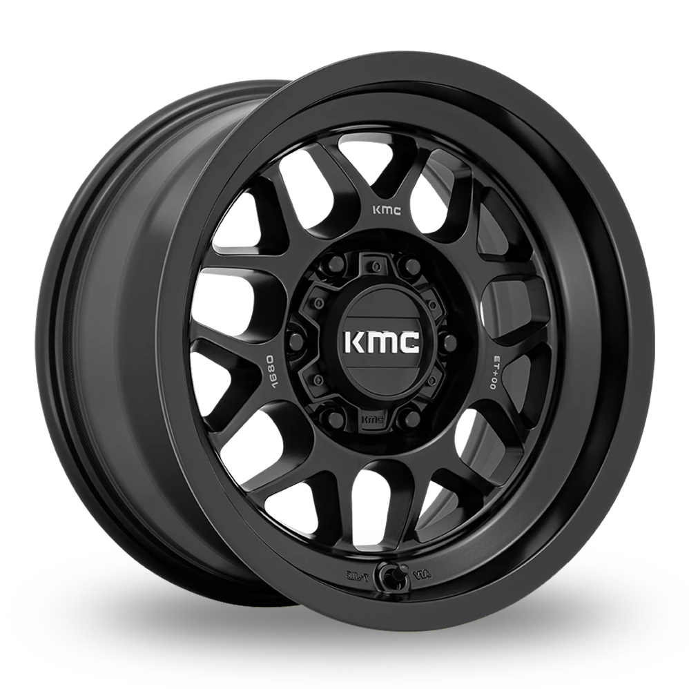 KMC Terra (USA Warehouse) Satin Black 20" Alloy Wheels - Wheelbase