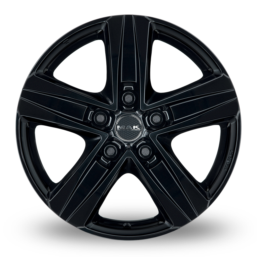 MAK Stone 5 Gloss Black 15" Alloy Wheels - Wheelbase