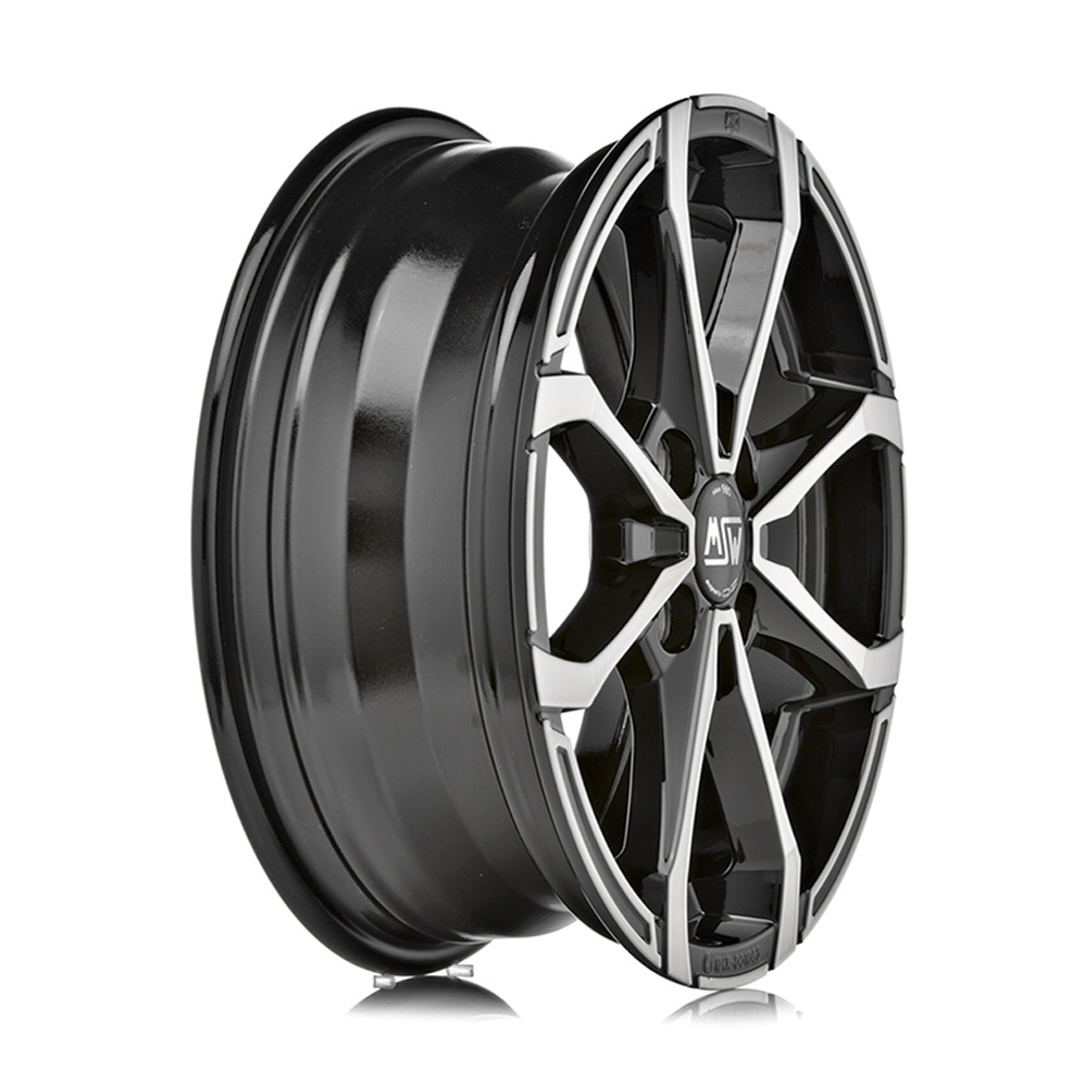 MSW (by OZ) X4 Black Polished 14" Alloy Wheels - Wheelbase