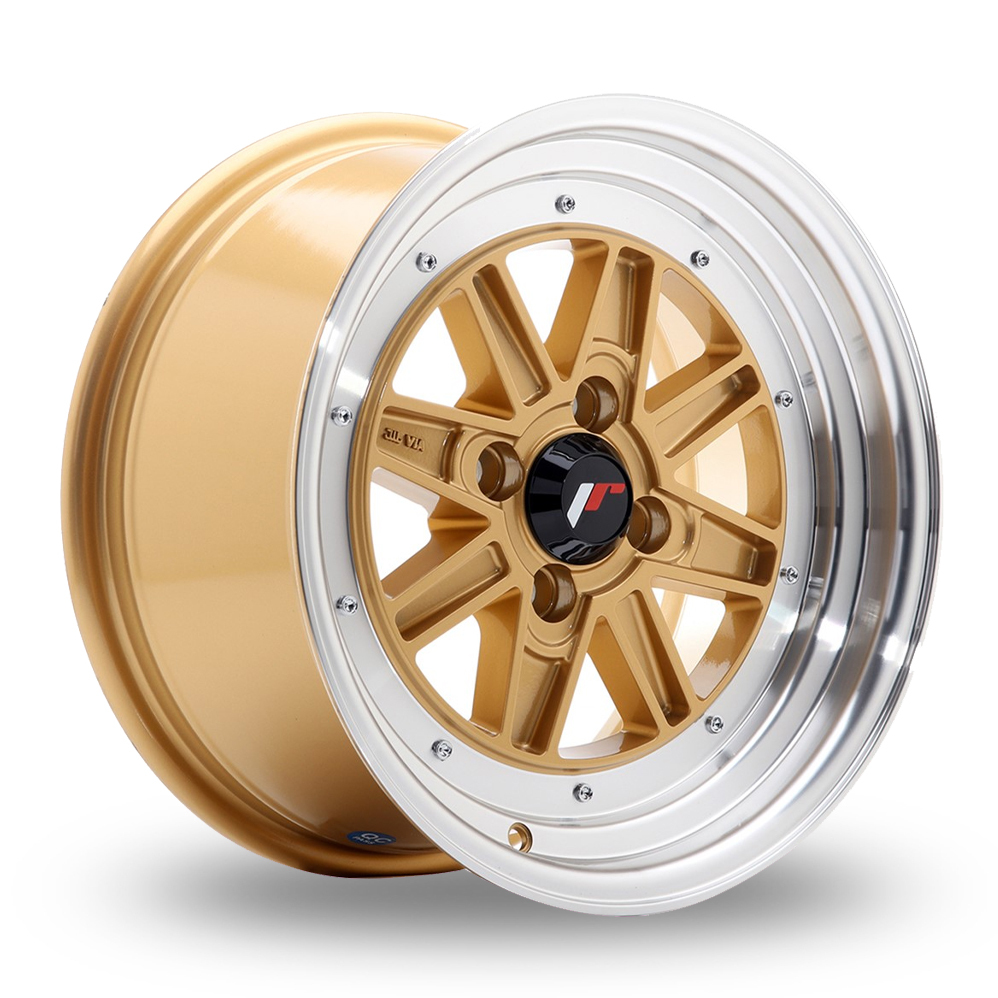 Japan Racing JR31 (7.5x15) Gold Polished 15" Alloy Wheels - Wheelbase