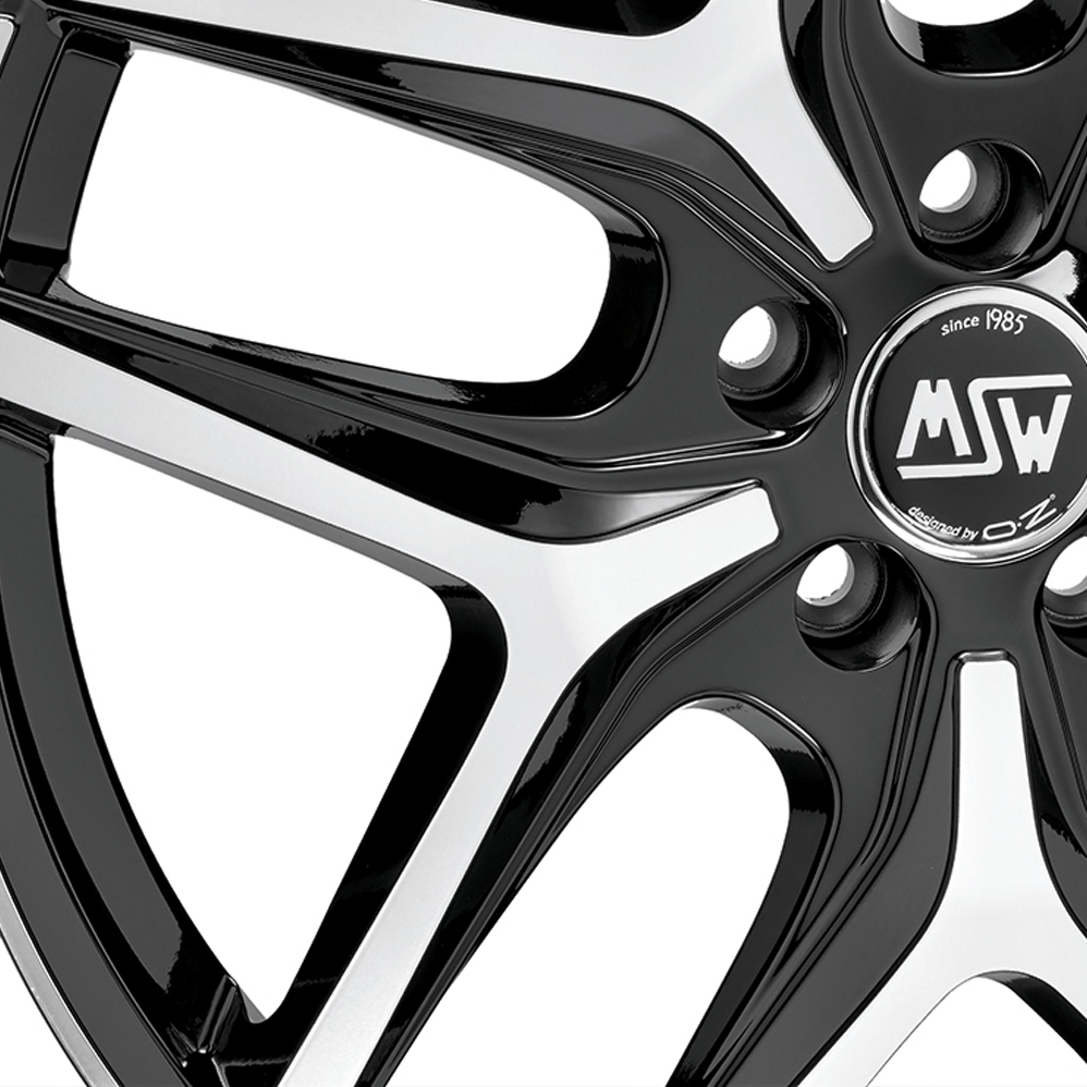 Buy 20" Wider Rear MSW (by OZ) 40 Black Polished Alloy Wheels - Wheelbase
