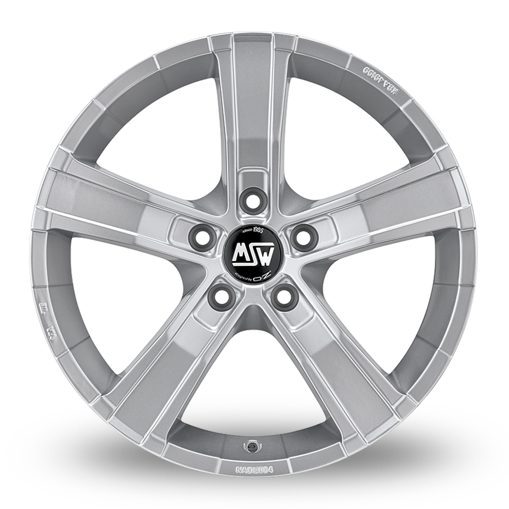 MSW (by OZ) Sahara 5 Silver 18" Alloy Wheels - Wheelbase