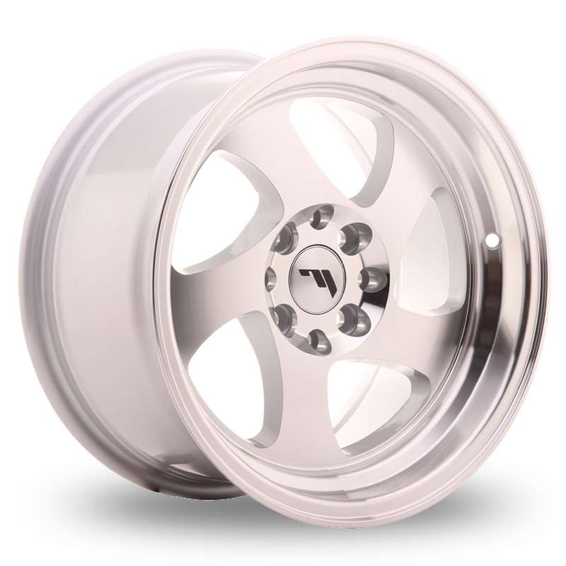 Japan Racing JR15 (8x15) Silver Machined Face 15" Alloy Wheels - Wheelbase