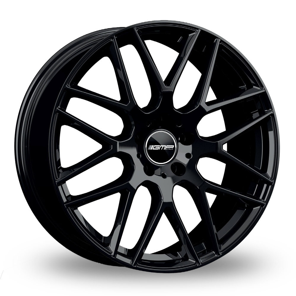 Buy 21" Wider Rear GMP Italia Berghem Glossy Black Alloy Wheels - Wheelbase