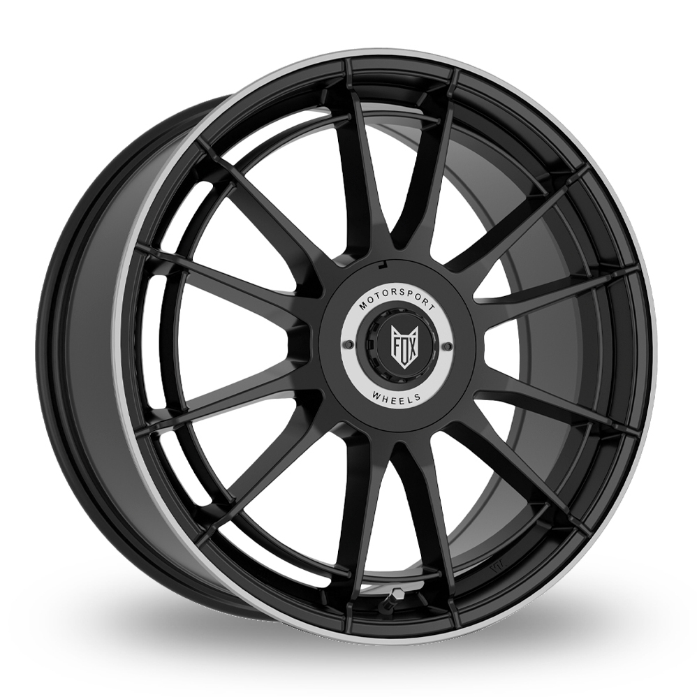 Fox Racing VR4 Satin Black Polished Lip 18" Alloy Wheels - Wheelbase