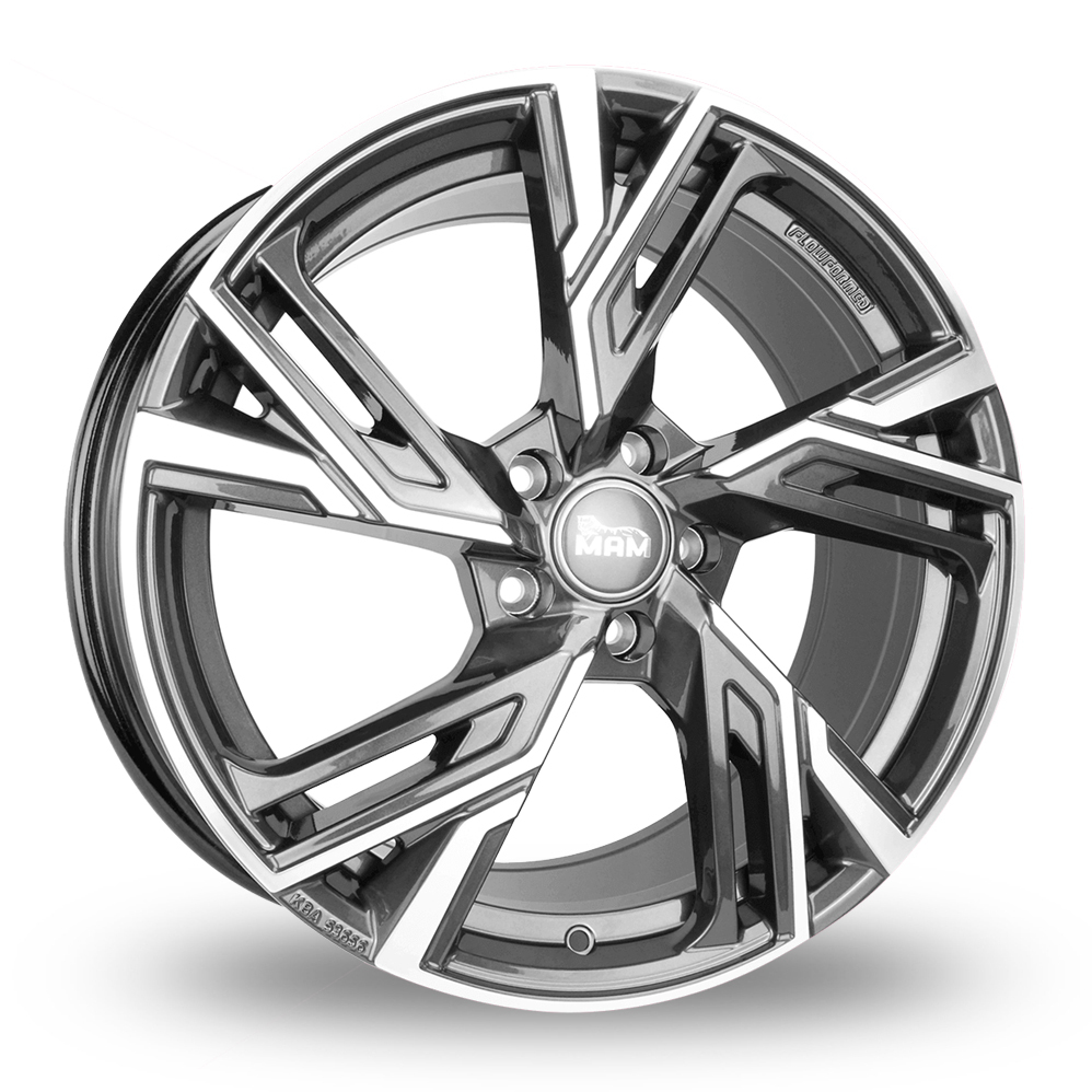 MAM RS5 Palladium Front Polished 19" Alloy Wheels - Wheelbase