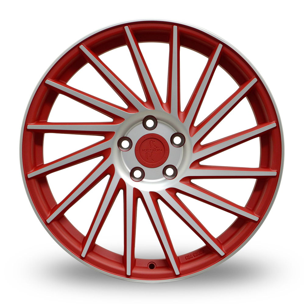 Buy 19" Keskin Tuning KT17 Matt Red Front Polished Alloy Wheels - Wheelbase