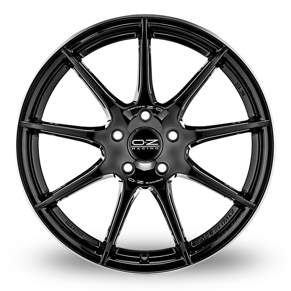 OZ Racing Veloce GT Black Polished Lip 18" Alloy Wheels - Wheelbase