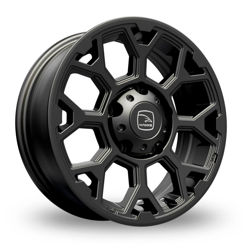 Hawke Sar (5 stud) Matt Black 16" Alloy Wheels - Wheelbase