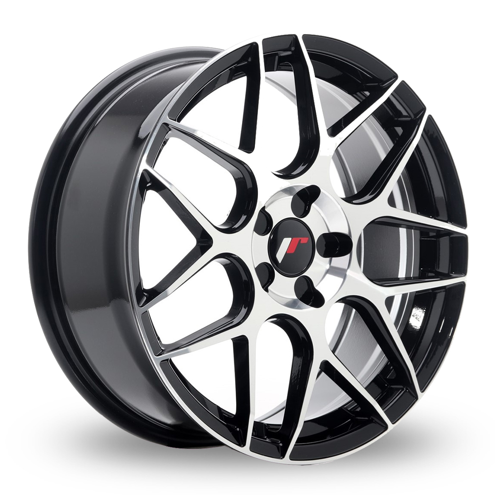 Japan Racing JR18 (7.5x18) (Custom Fitment) Gloss Black Machined Face ...