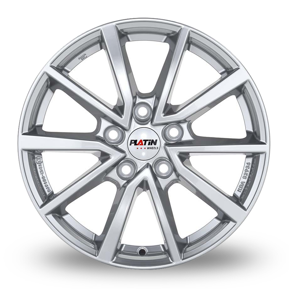 Platin P 95 Silver 17" Alloy Wheels - Wheelbase