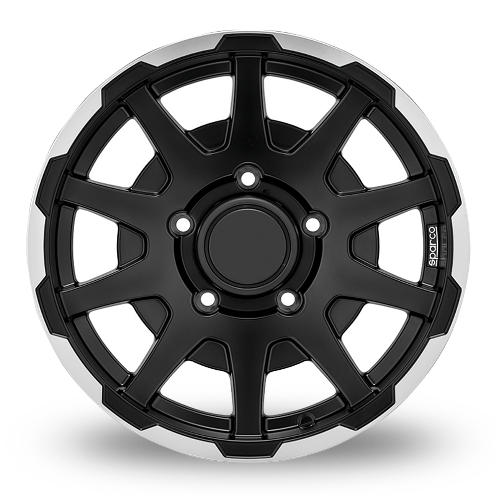 Sparco Dakar Black Polished 16" Alloy Wheels - Wheelbase