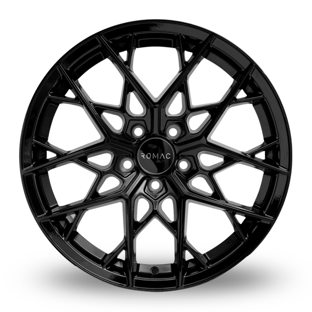 Romac Vortex Gloss Black 19" Wider Rear Alloy Wheels - Wheelbase