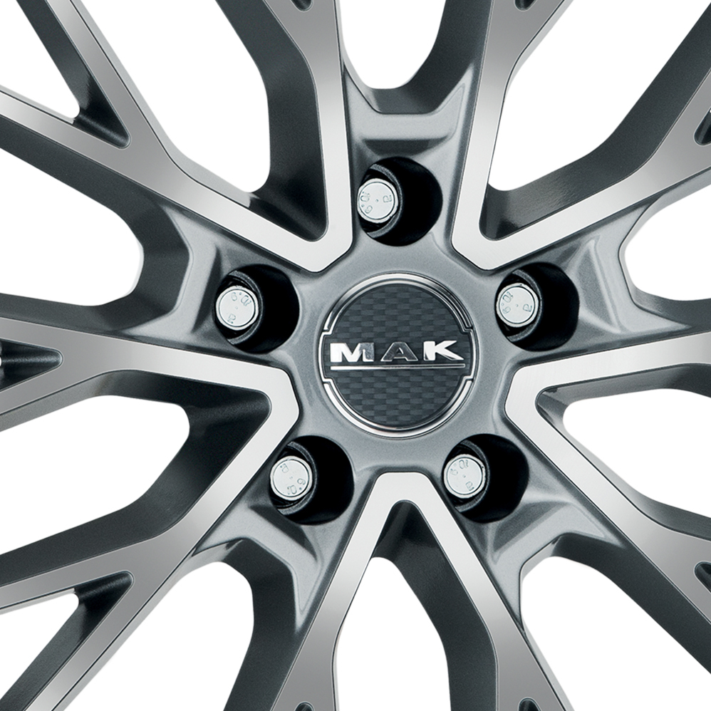 MAK Speciale Graphite Mirror Face 21" Alloy Wheels - Wheelbase