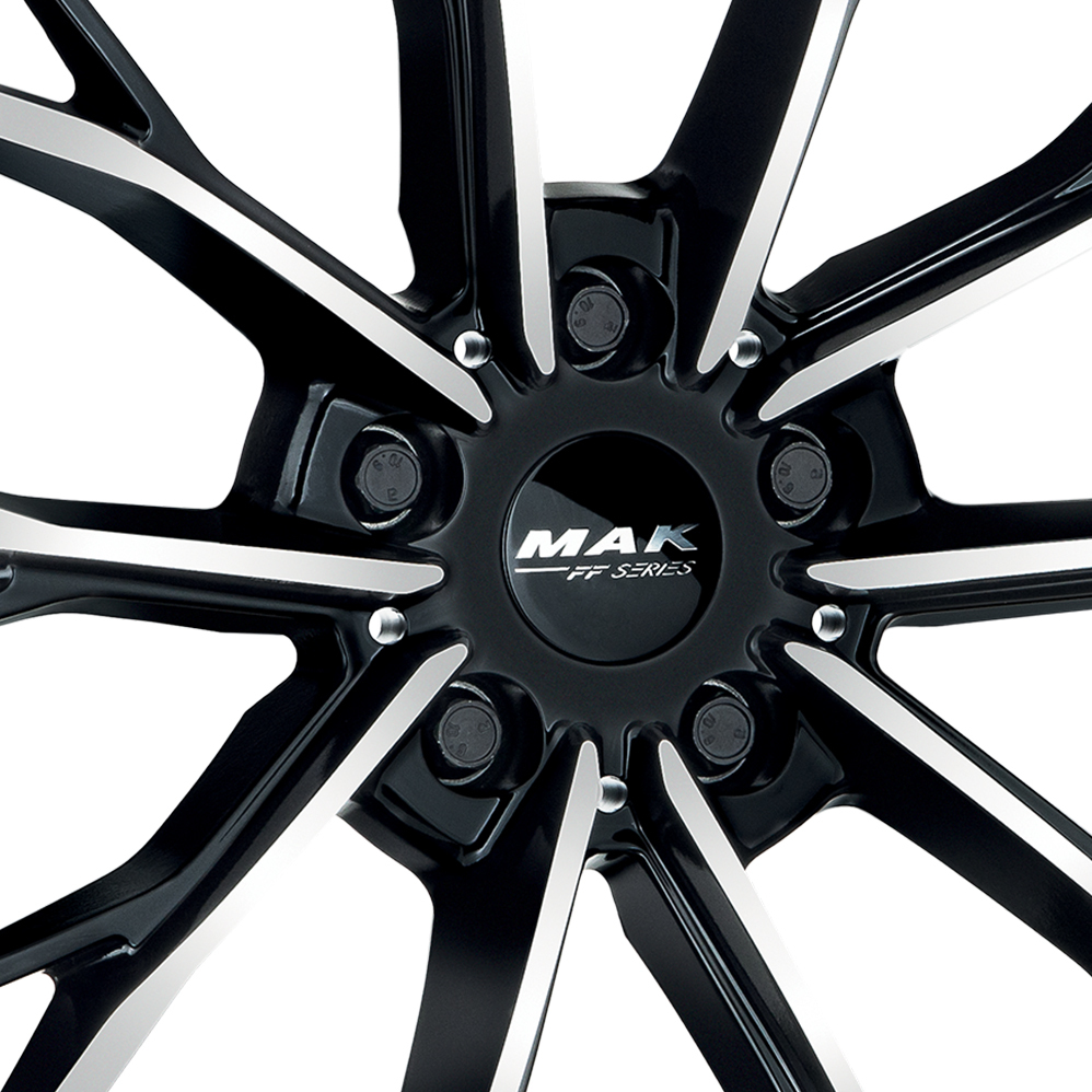 MAK priMe-FF Black Mirror 20" Wider Rear Alloy Wheels - Wheelbase
