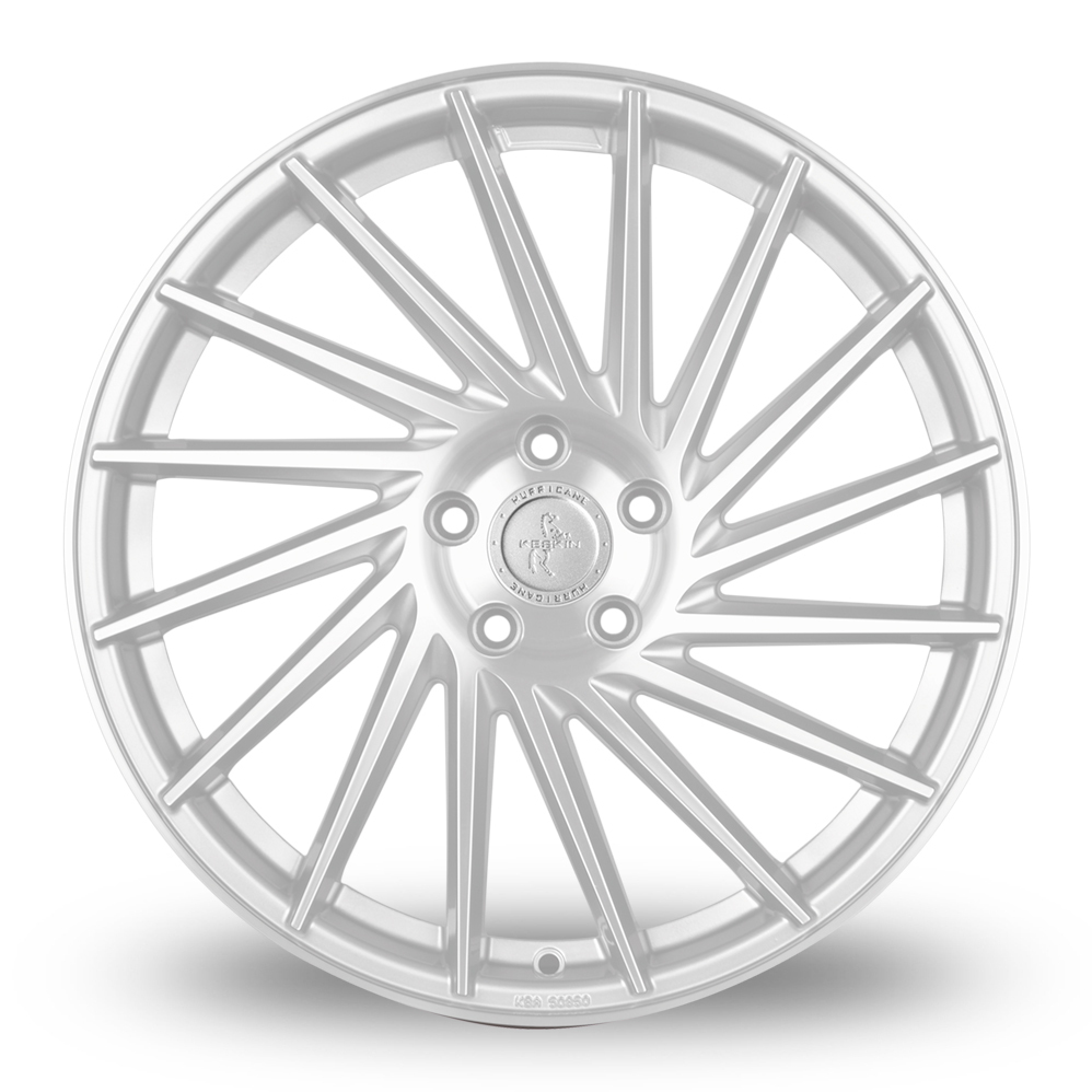 Keskin Tuning KT17 Silver Front Polished 21" Wider Rear Alloy Wheels ...