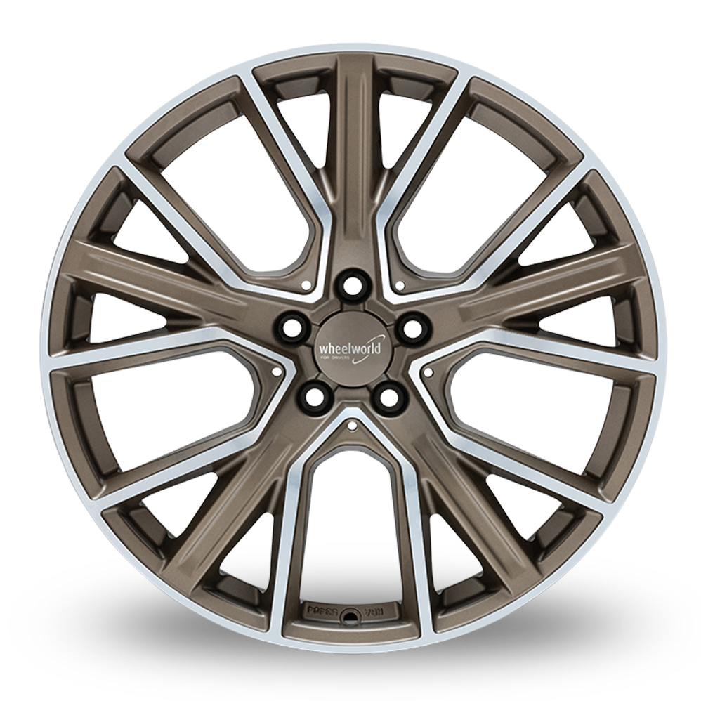 Buy 20" Wheelworld WH34 Bronze Polished Alloy Wheels - Wheelbase