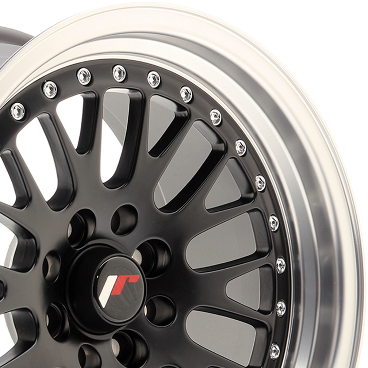 Japan Racing JR10 (8X15) Black Machined Lip 15" Alloy Wheels - Wheelbase