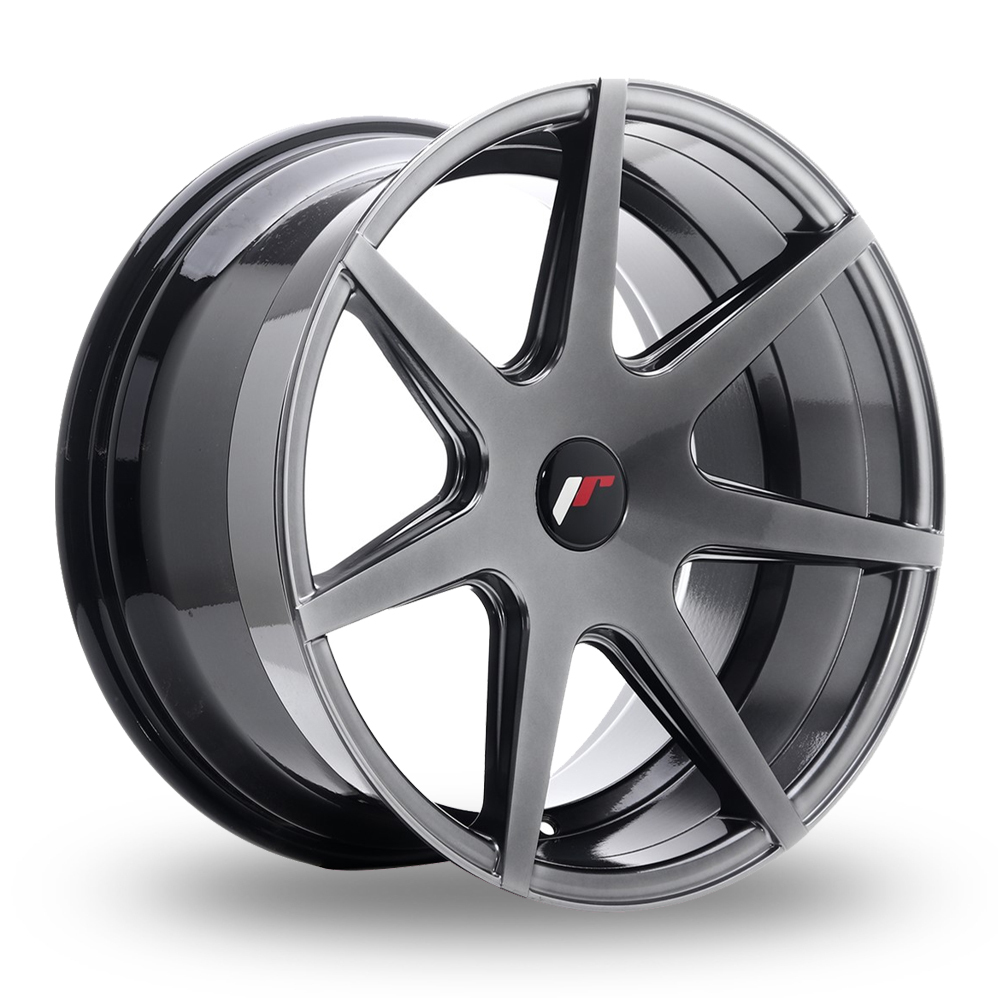 Japan Racing JR20 (9.5x18) (Custom Fitment) Hyper Black 18" Alloy ...