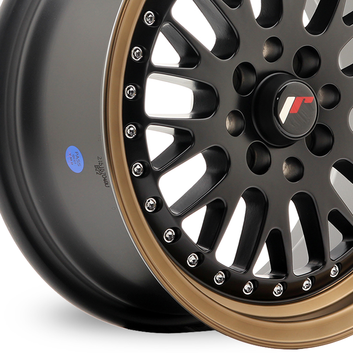 Buy 15" Japan Racing JR10 (7x15) Black Anodized Bronze Lip Alloy Wheels ...