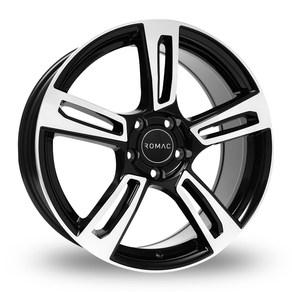 Romac Edge Gloss Black Polished 18" Alloy Wheels - Wheelbase