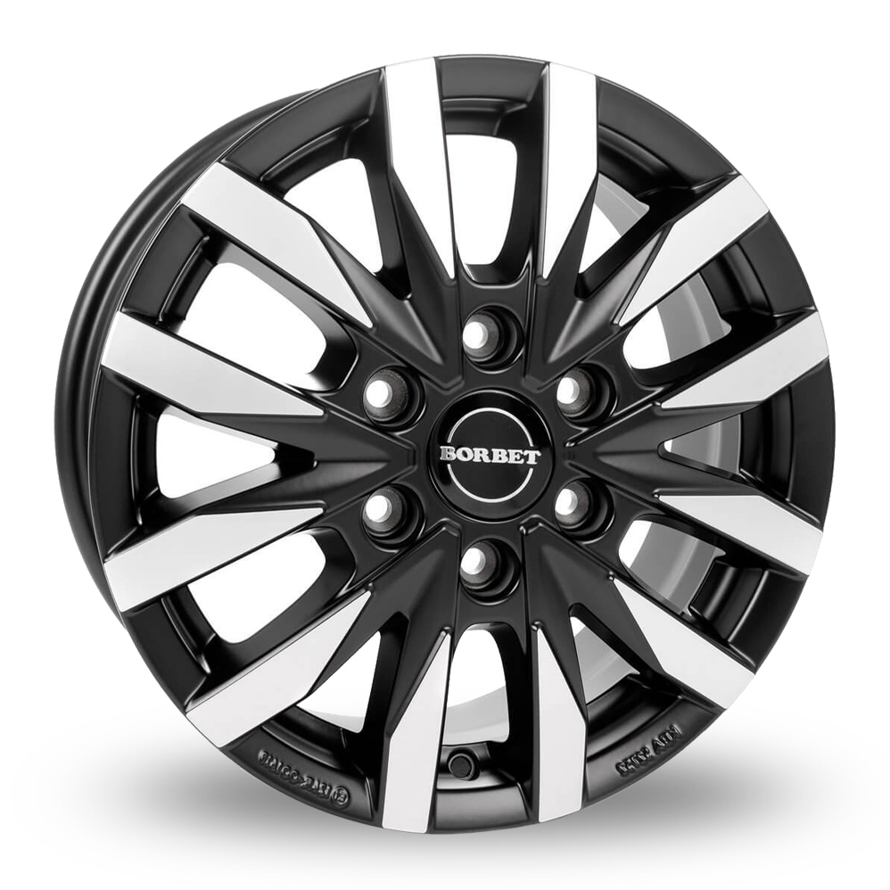 Borbet CW6 Matt Black Polished 18" Alloy Wheels - Wheelbase