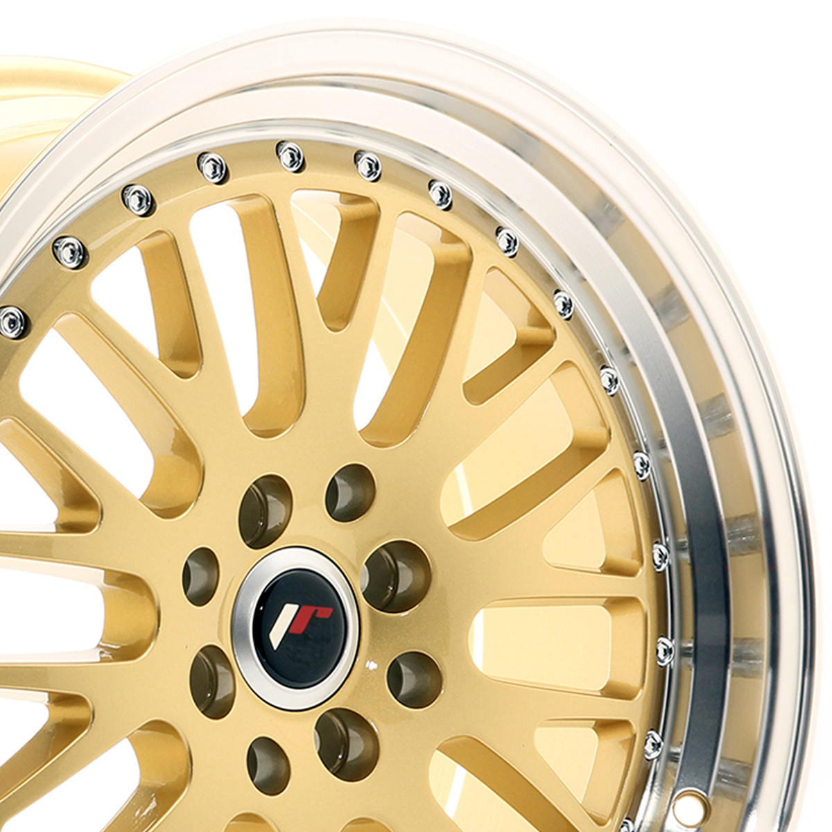 Japan Racing JR10 (8x17) Gold Machined Lip 17" Alloy Wheels - Wheelbase