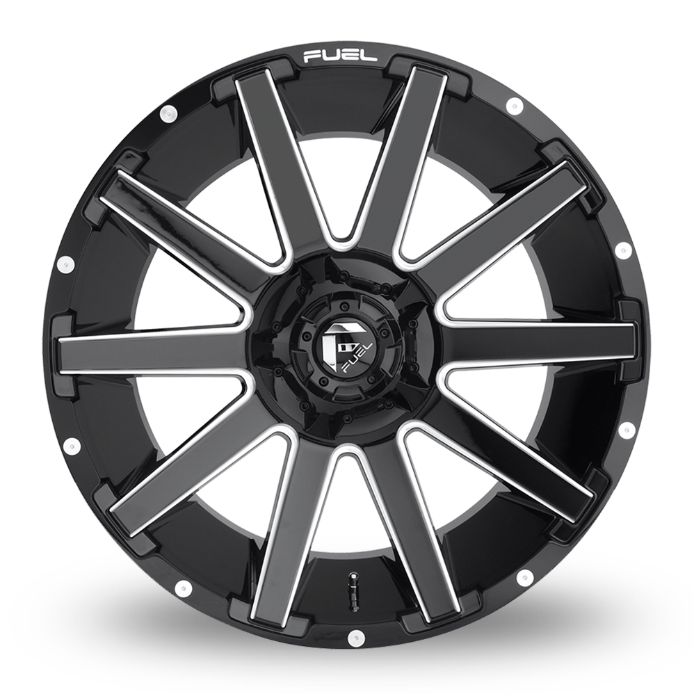 Fuel Off-Road Contra Matt Black Milled 22" Alloy Wheels - Wheelbase