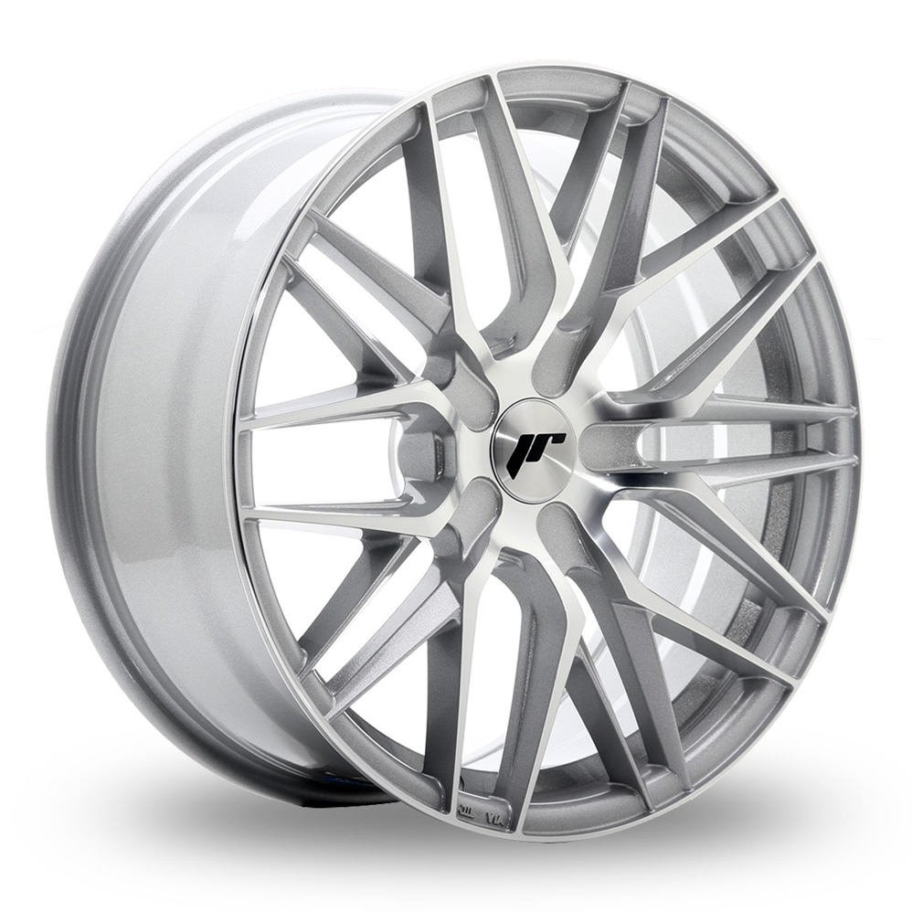 Japan Racing JR28 (7.5x18) (Custom Fitment) Silver Machined Face 18 ...