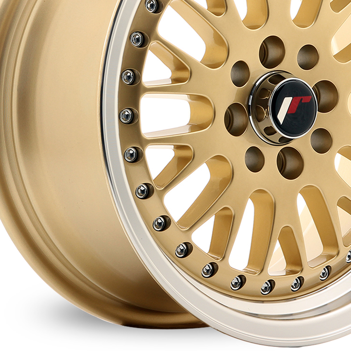 Japan Racing JR10 (7x15) Gold Machined Lip 15" Alloy Wheels - Wheelbase