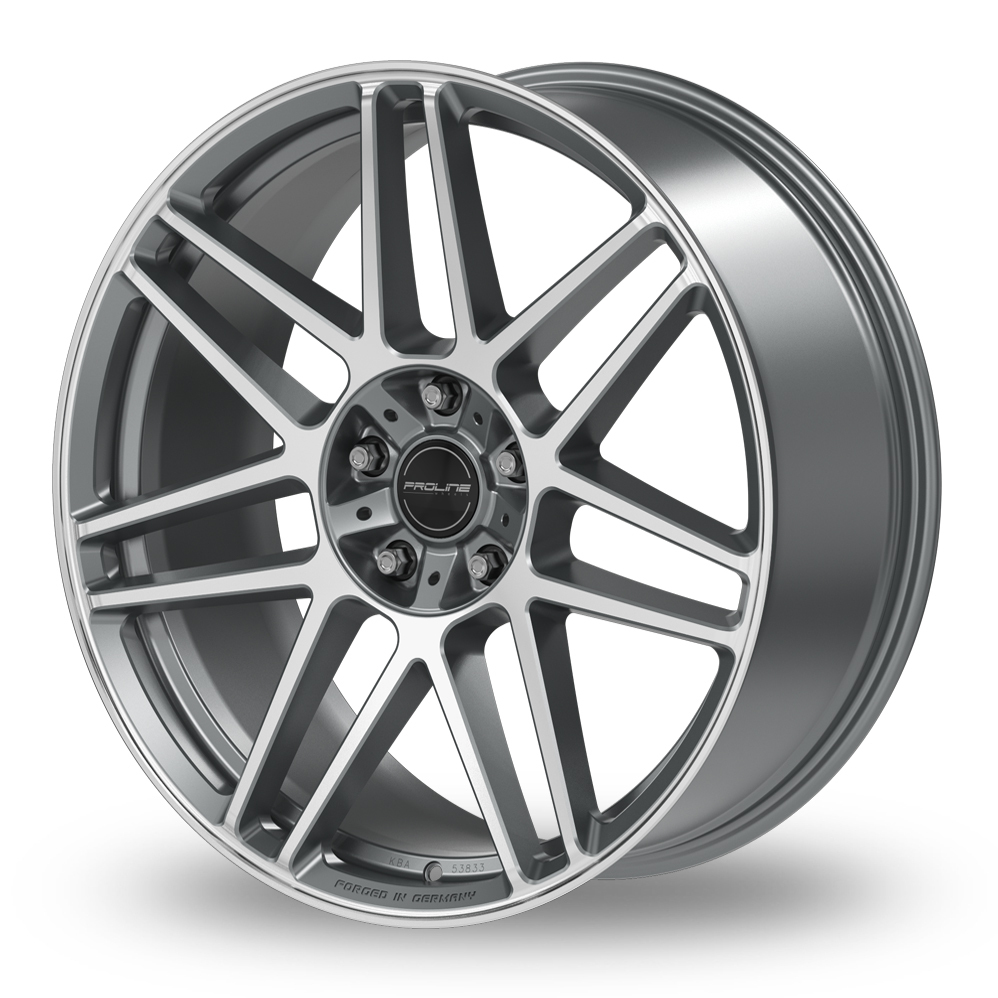 Proline PFG FORGED Matt Grey Polished 22" Alloy Wheels - Wheelbase