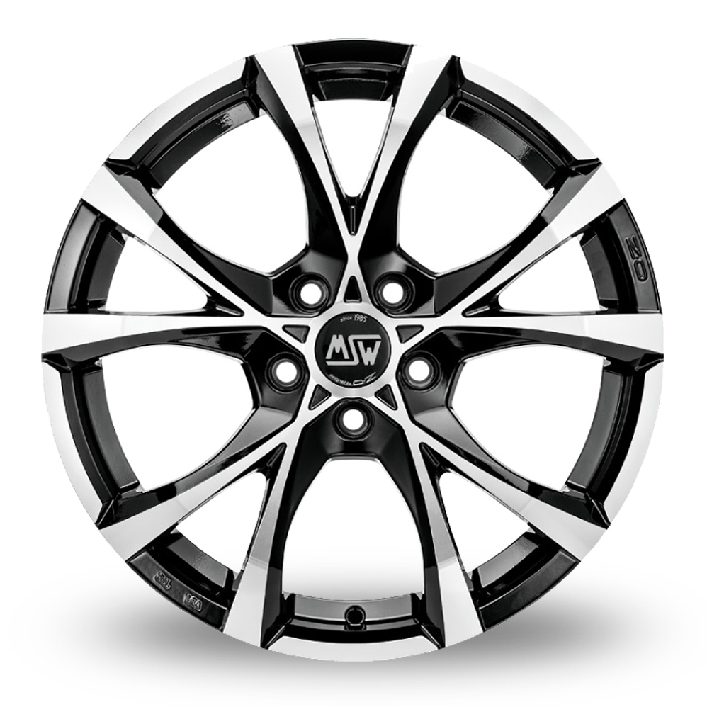 MSW (by OZ) Cross Over Matt Black 17" Alloy Wheels - Wheelbase
