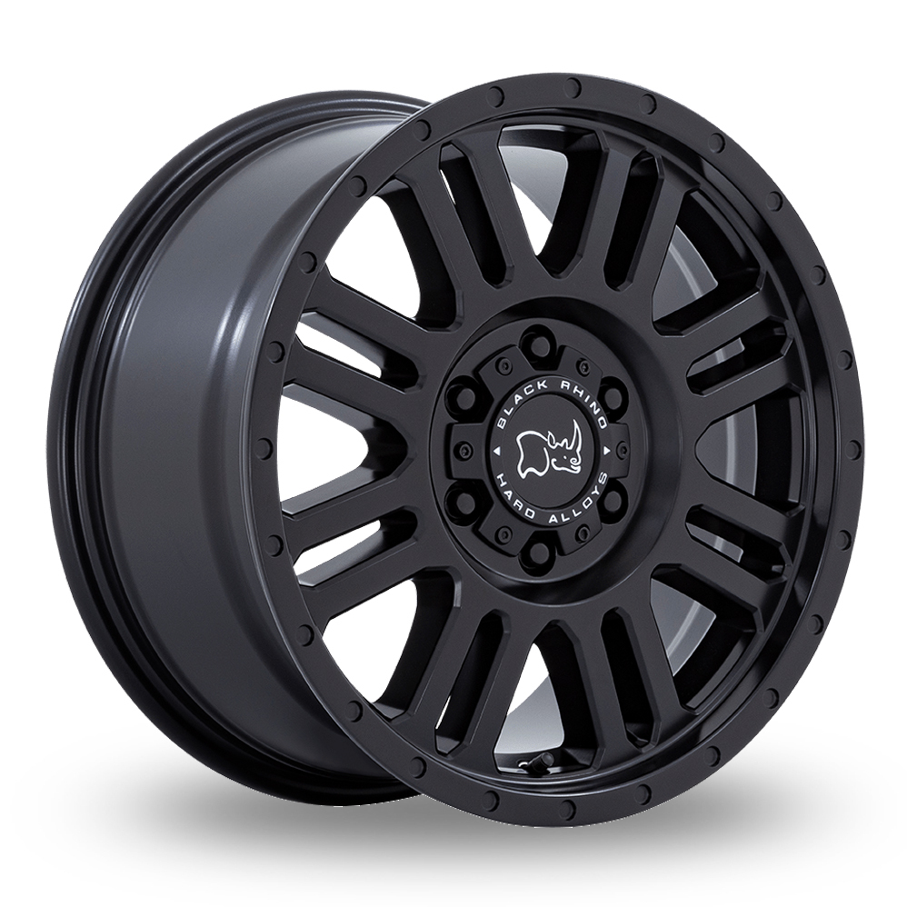 Black Rhino Yellowstone (USA Warehouse) Matt Black 17" Alloy Wheels ...