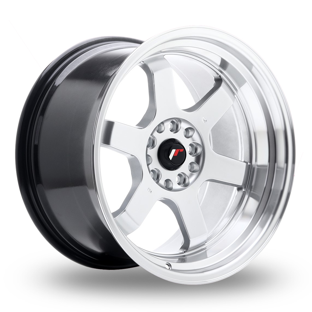 Japan Racing JR12 (10x18) Hyper Silver Machined Lip 18" Alloy Wheels ...