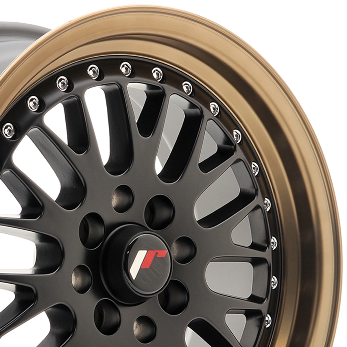 Buy 15" Japan Racing JR10 (7x15) Black Anodized Bronze Lip Alloy Wheels ...