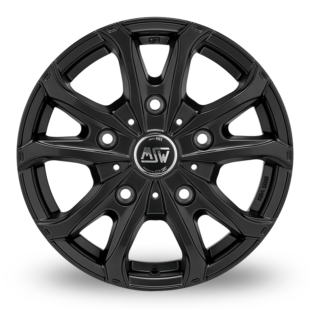 MSW (by OZ) 48 Van Matt Black 16" Alloy Wheels - Wheelbase