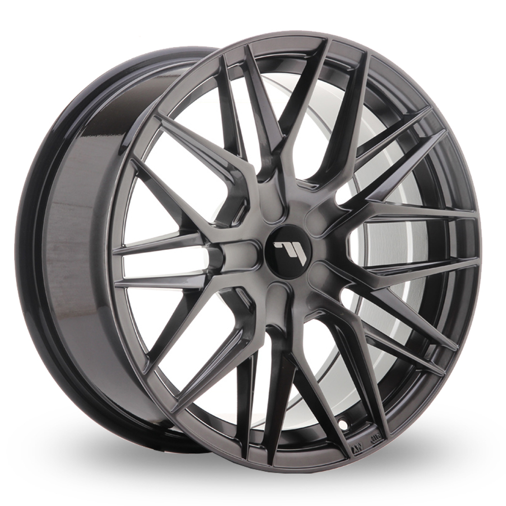Japan Racing JR28 (8x17) (Custom Fitment) Hyper Black 17" Alloy Wheels ...