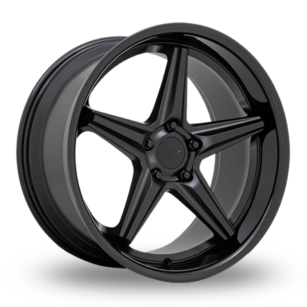 TSW Launch (USA Warehouse) Matt Black Gloss Black Lip 20" Alloy Wheels ...