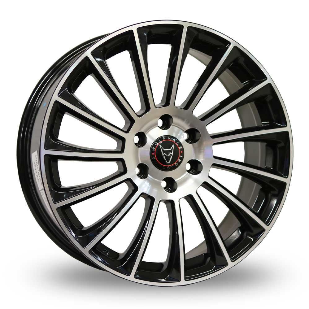 Wolfrace AeroX Gloss Black Polished 20" Alloy Wheels - Wheelbase