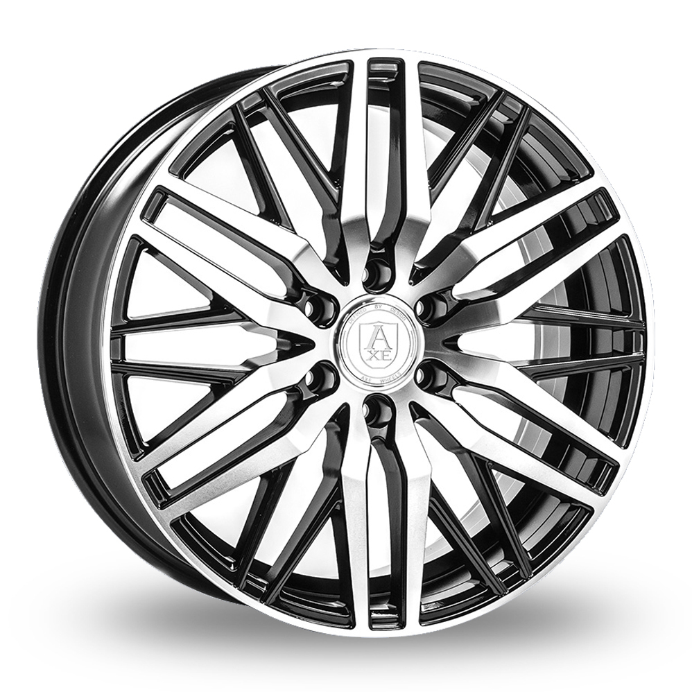 Axe EX30T (6 Stud) Gloss Black Polished 18" Alloy Wheels - Wheelbase