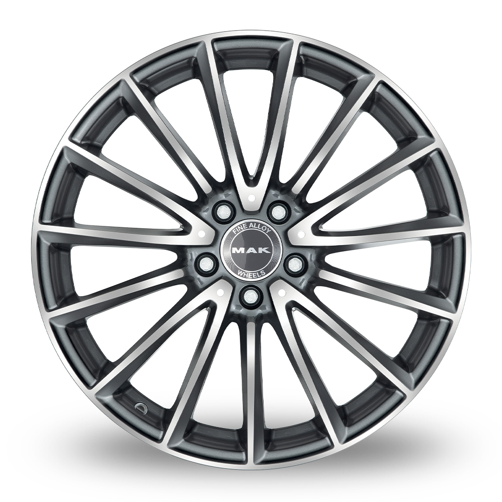 MAK Komet Gun Metal Mirror Face 18" Alloy Wheels - Wheelbase