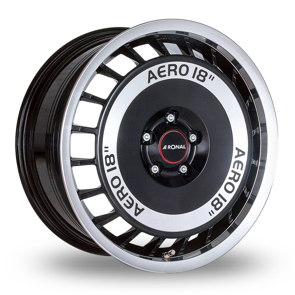 Ronal R50 Aero Black Polished 16" Alloy Wheels - Wheelbase