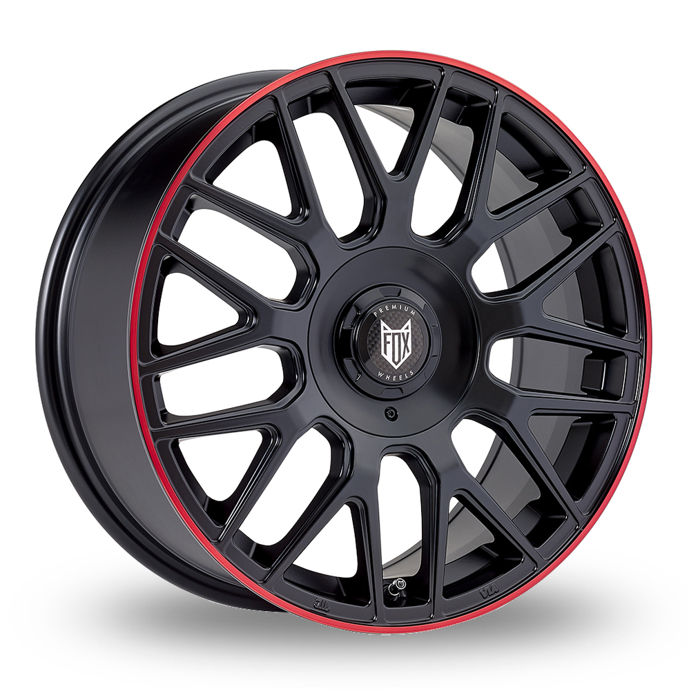 Fox Racing VR3 Black Red Lip 18" Alloy Wheels - Wheelbase