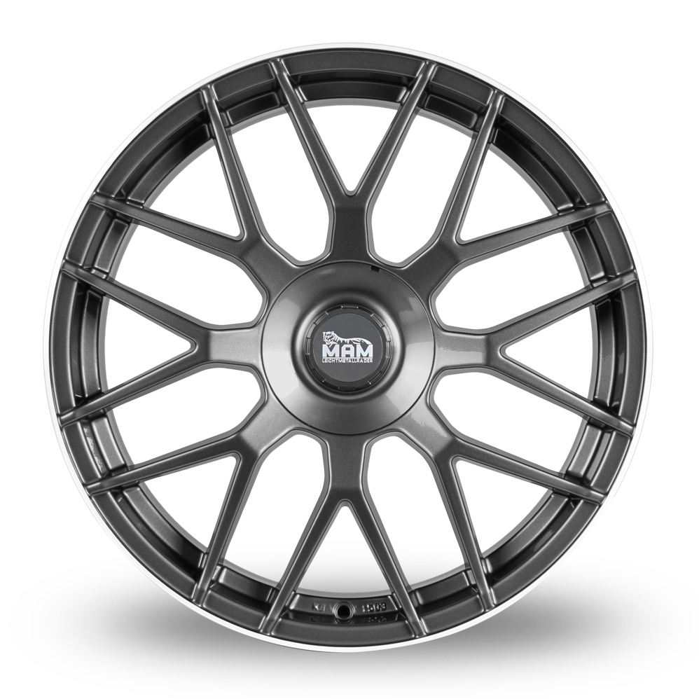 Buy 17" MAM GT1 Palladium Front Polished Alloy Wheels - Wheelbase