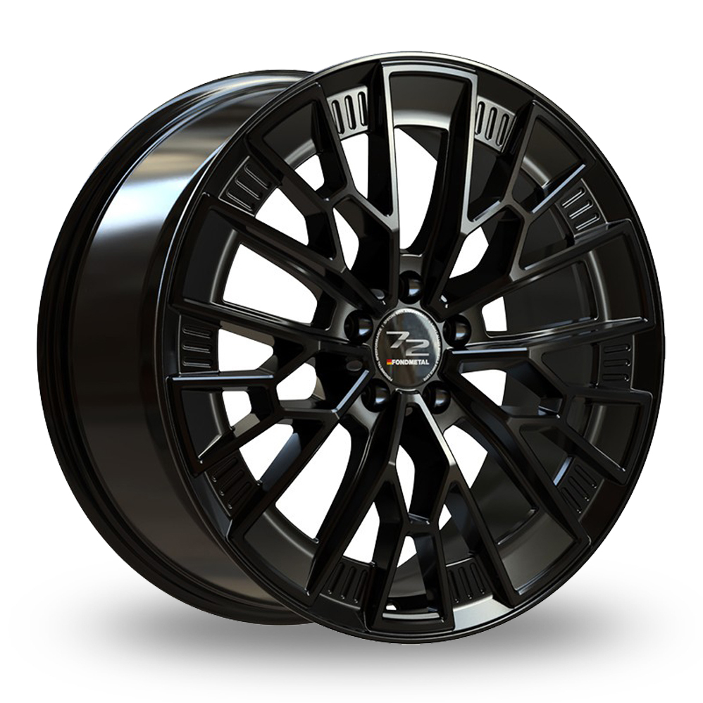 Fondmetal 1972 Gloss Black 21" Wider Rear Alloy Wheels - Wheelbase