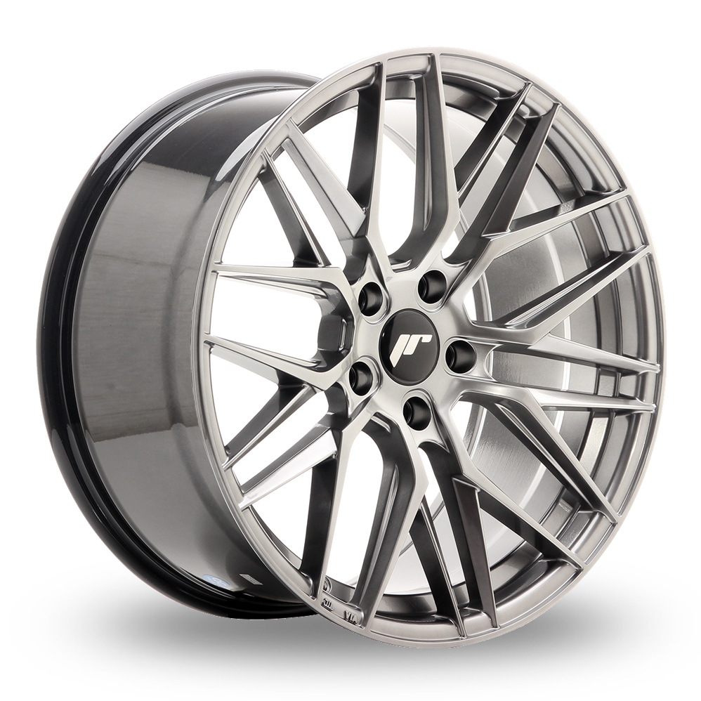 Japan Racing JR28 (Wider Rear) Hyper Black 19" Wider Rear Alloy Wheels ...
