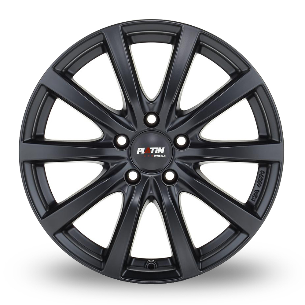 Platin P 69 Matt Black 17" Alloy Wheels - Wheelbase