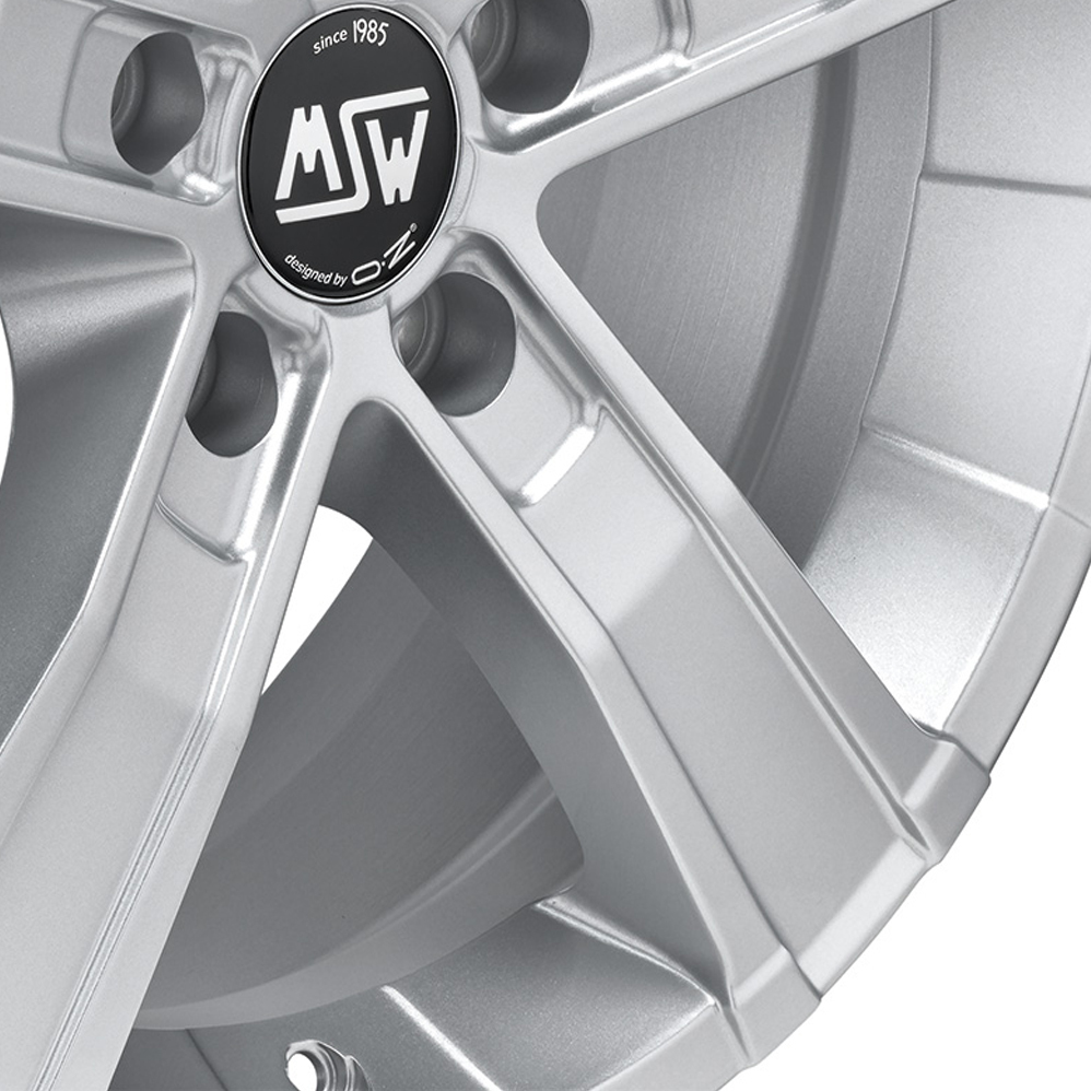 MSW (by OZ) Sahara 5 Silver 18" Alloy Wheels - Wheelbase