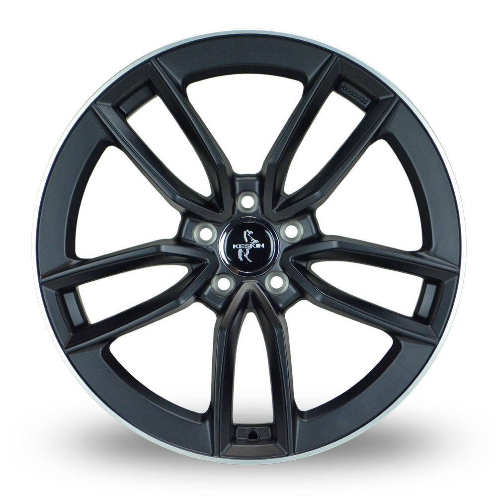 Keskin Tuning KT21 Matt Black Lip Polished 19" Alloy Wheels - Wheelbase